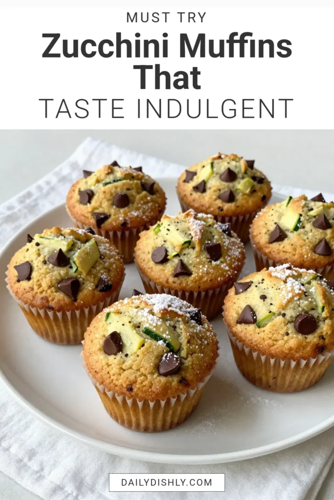 Chocolate Chip Zucchini Muffins Fresh and Flavorful Treat - dailydishly